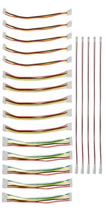 Amazon.com: XINGYHENG 50Pcs 25Pairs 2.54mm 2PIN Female and Male Connecting Plug with Red Black ...