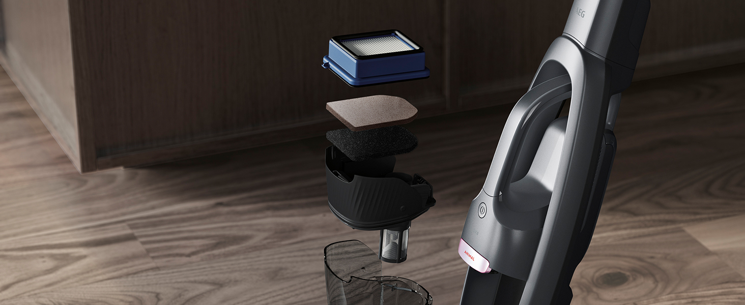 Amazon.de: AEG QX8-2-ANIM 2in1 Akku Staubsauger / schlanke Bauform / Multi-Bodendüse ...