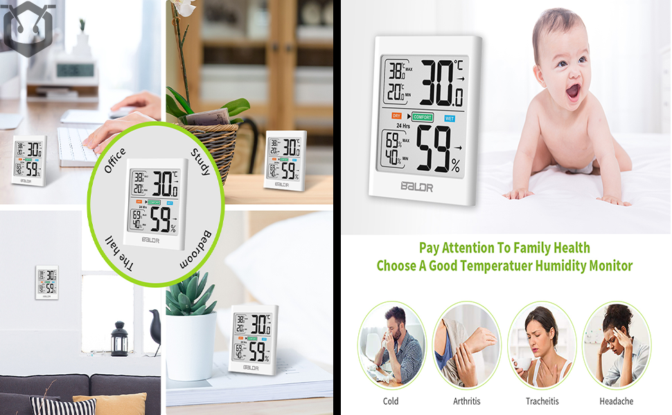 Temperature and Humidity Smart Sensor. Easy to Read, Real Time ...