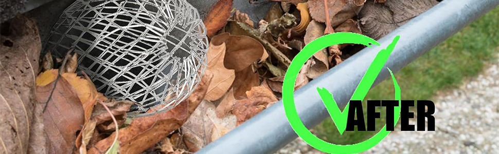 4 Pack Gutter Guard, Aluminum Gutter Guards Expandable Filter Strainer ...