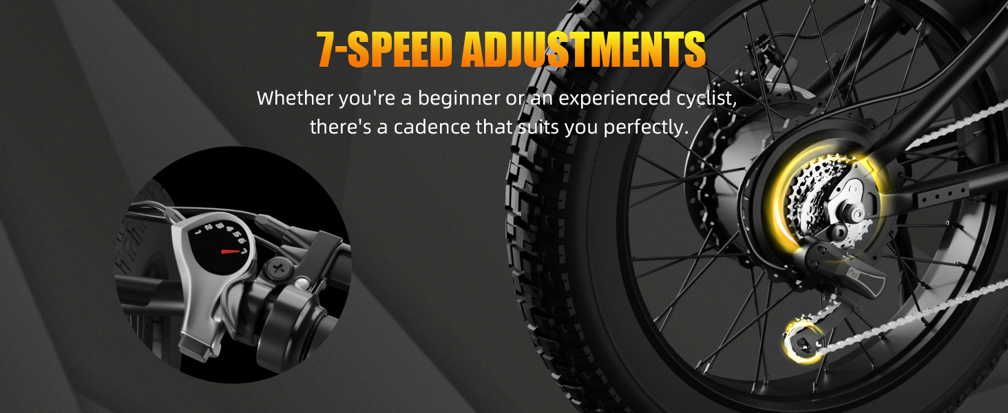 Amazon.com : BIGNIU Electric Bike for Adults – 20" Fat Tire, Peak 1200W Motor, 48V 15A Battery ...