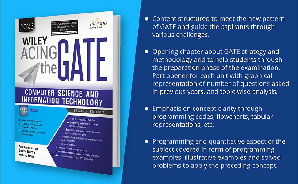 Buy Wiley Acing the GATE: Computer Science and Information Technology, 2ed, 2023 Book Online at ...