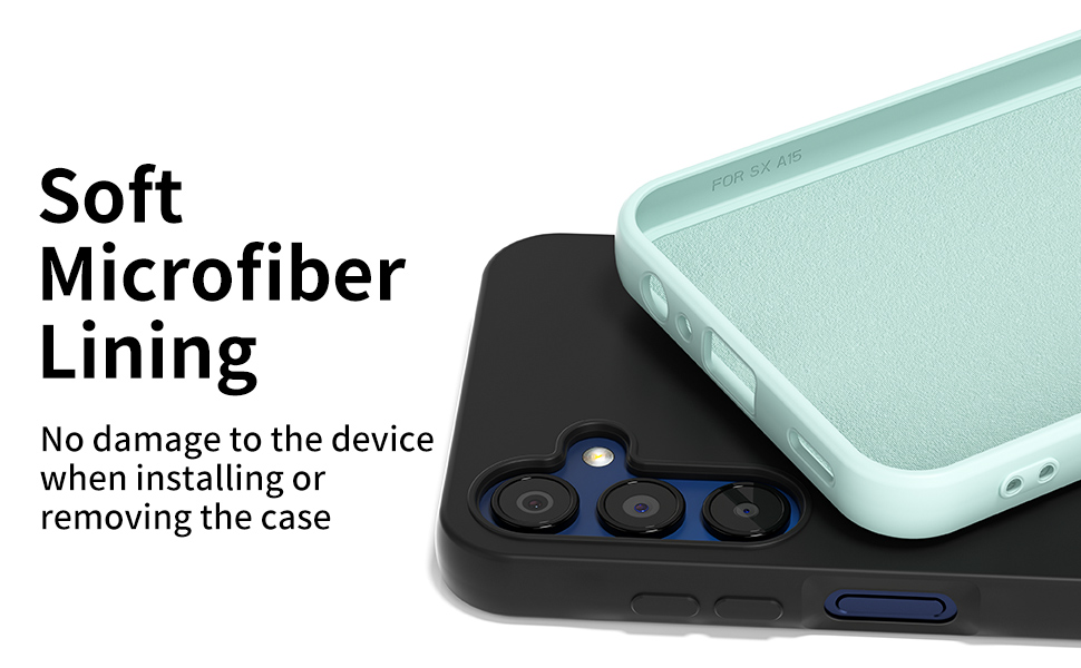 Amazon.com: Foluu Silicone Case for Samsung Galaxy A15 5G, Liquid Gel Rubber Bumper Case with ...