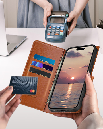 Amazon.com: DJBull 2-in-1 Detachable for iPhone XR Wallet case with Credit Card Holder【RFID ...