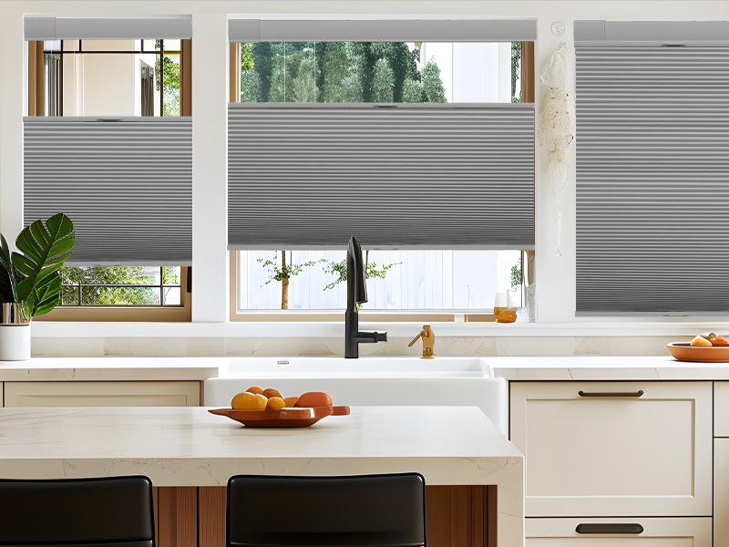 Amazon.com: Tonature No Tools No Drill Top Down Bottom Up Cellular Shades for Windows, 1 ...