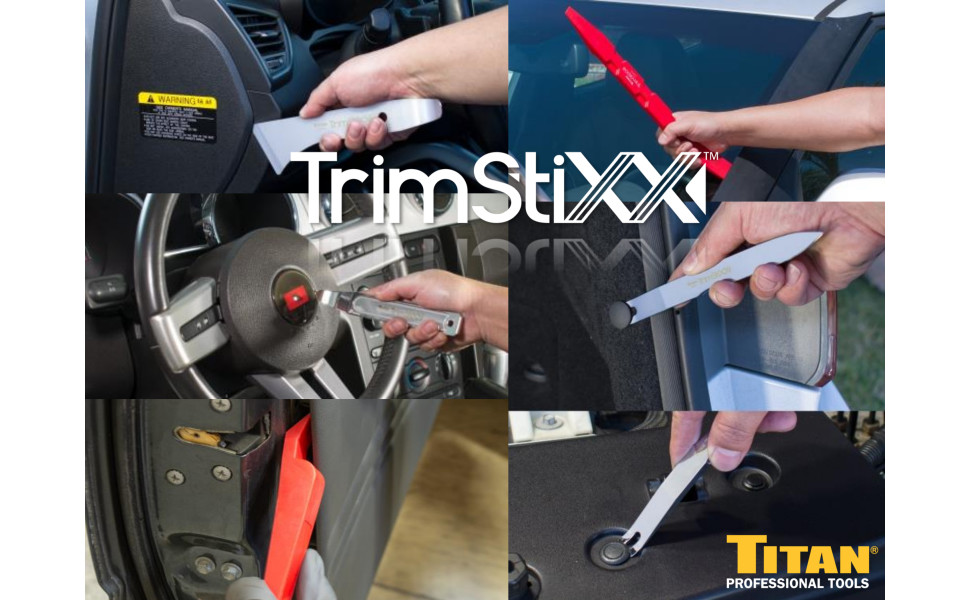 Amazon.com: Titan 11571 Trim Stixx 7-Inch Wedge Pry Bar Tool with Razor ...