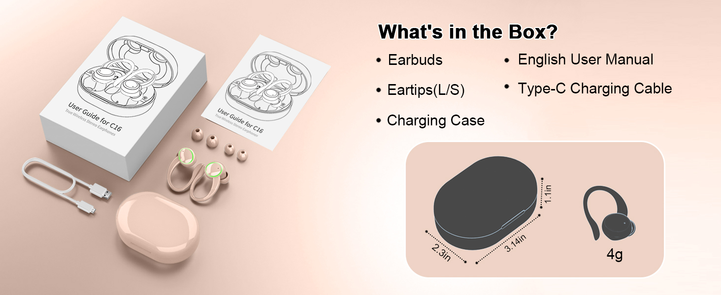 Amazon.com: Wireless Earbuds Sports, Bluetooth Headphones 5.3, 50H ...