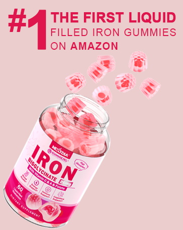 Amazon.com: Vegan Iron Supplement for Women 26mg, Iron Gummies w/Vitamin C, Beetroot, Folate ...