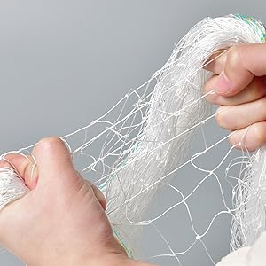 Amazon.com : VBWSL 6'x50' White Polyester Bird Netting with 1" Square Mesh, Strong and Durable ...