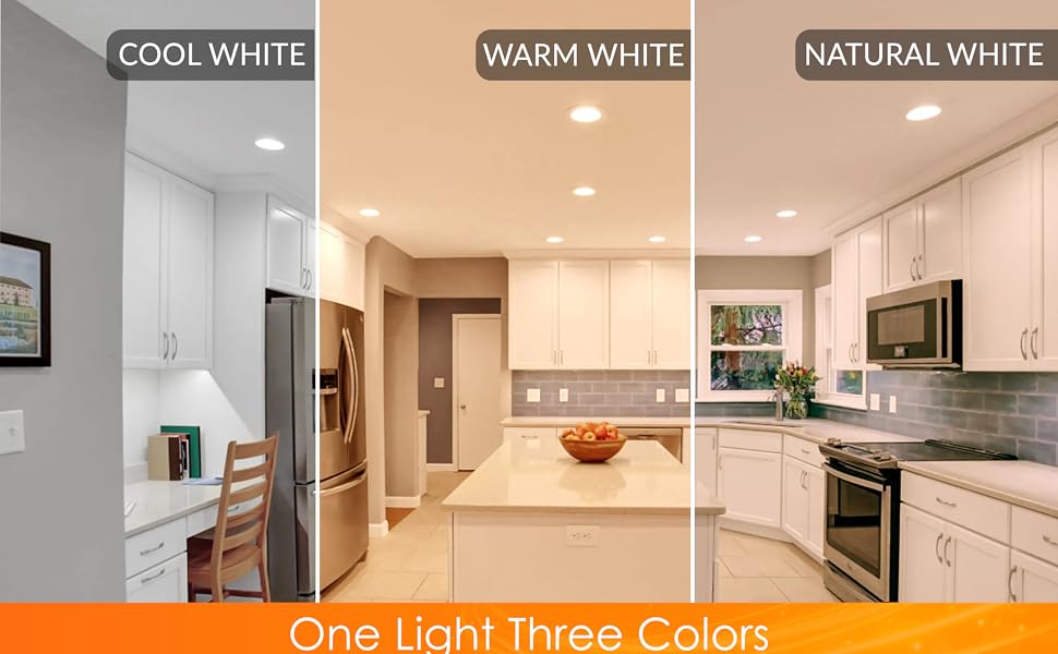 Murphy 10W Trimless 3-in-1 Round LED Panel Ceiling Color Changing Light (Cool White/Warm White ...