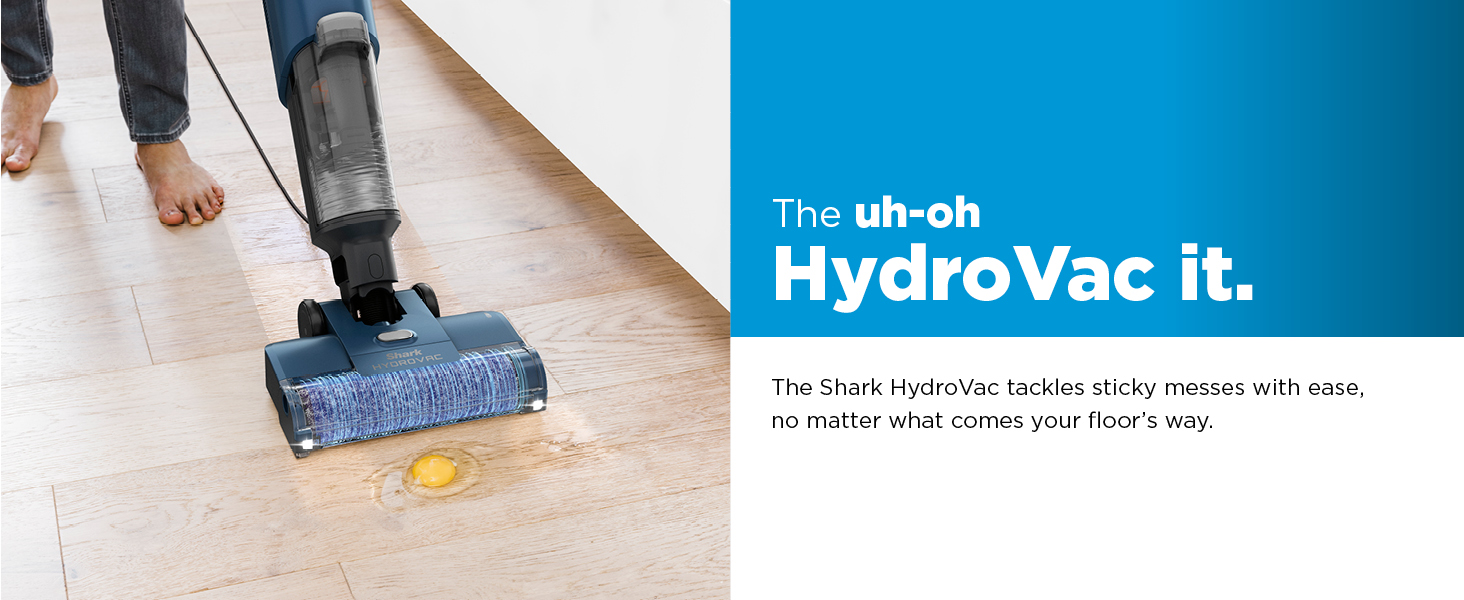 Shark HydroVac Corded Hard Floor Cleaner with Antimicrobial Brush-Roll ...