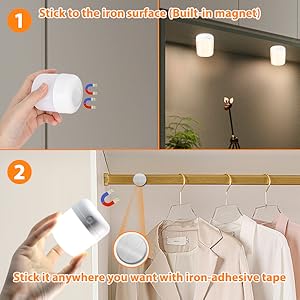 Eocean E27 Rechargeable Light Bulbs with Remote Control, Wireless Light ...