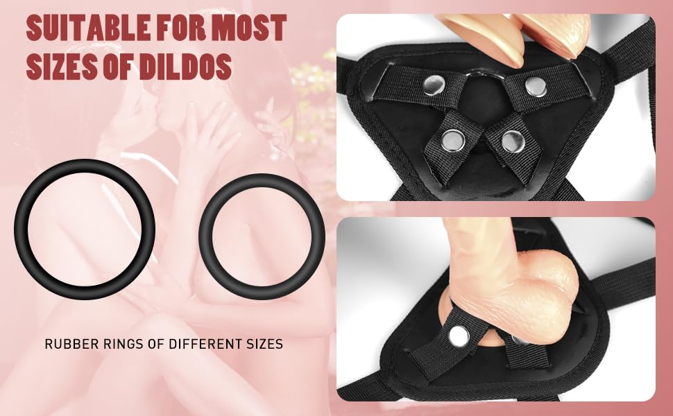 Amazon.com: Adjustable Strap On Dildo Harness, Realistic Dildo Harness Leather Soft Ring Belt ...