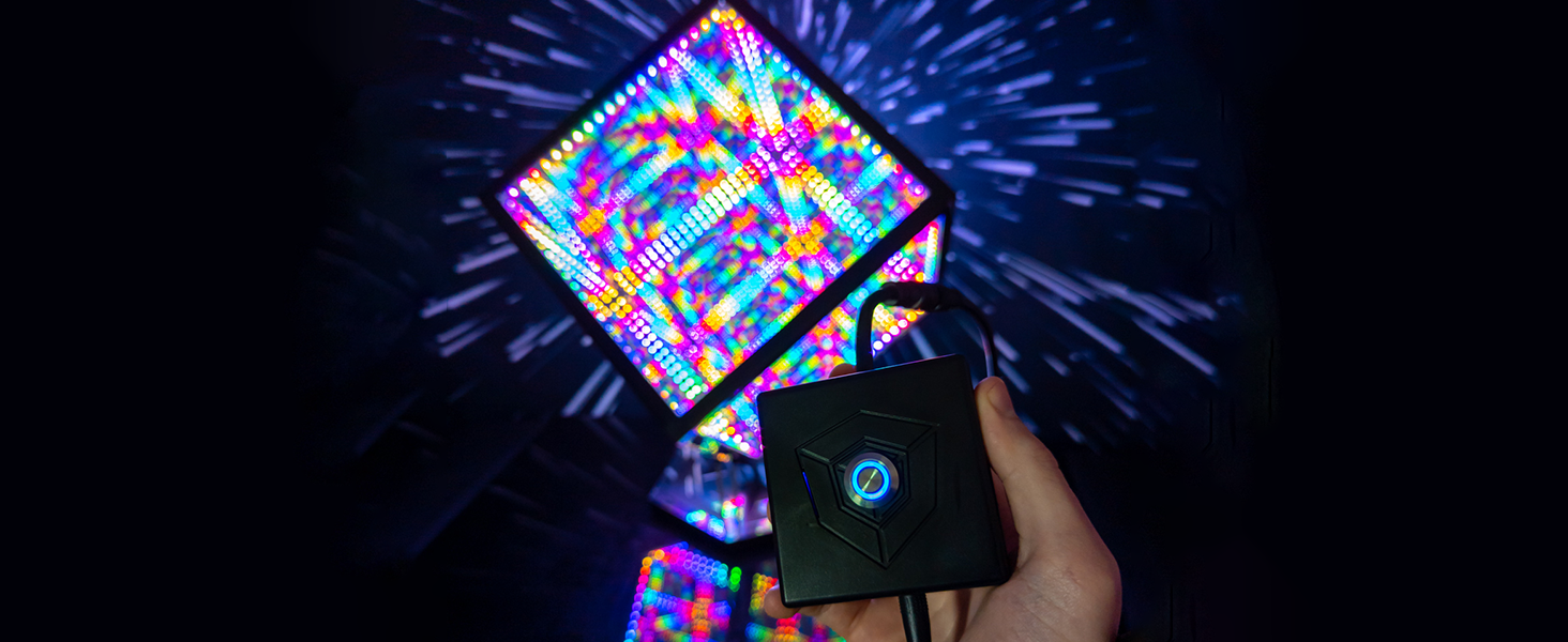 The Hyperspace Lighting Company HyperCube Infinity Cube LED Light with ...