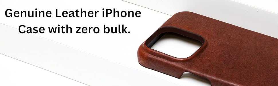 Amazon.com: DEERHANDMADE Premium Full Grain Leather Phone Case Compatible with Apple iPhone 15 ...