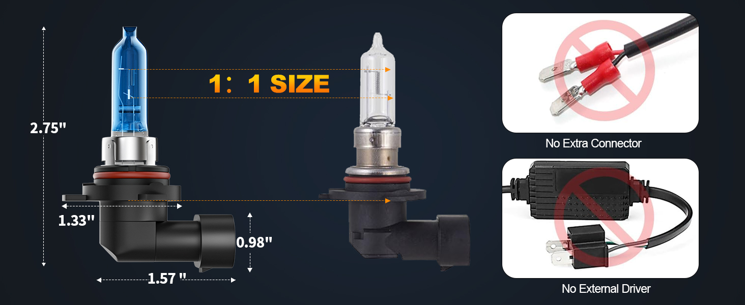 Amazon.com: SHINEHOME 9012 Headlight Bulbs, 55W Super Bright 9012/HIR2 Halogen Headlight Bulb ...