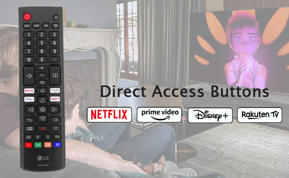 Original AKB76040301 TV Remote Control Compatible with LG 24TQ520SPZ 28TQ525S 50UQ75006LF ...