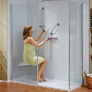Amazon.com: Triangle Floating Corner Shower Bench Kit, 17 x17 x24inch, Easy-to-Install Triangle ...