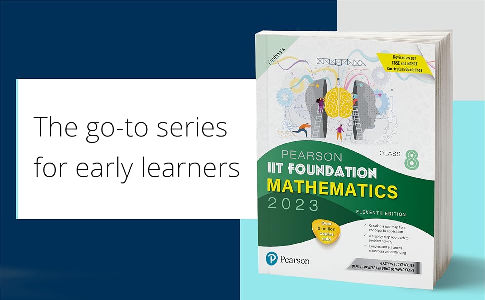 Pearson IIT Foundation Mathematics Class 8, for JEE, NTSE, Olympiad| Revised CBSE and NCERT'23 ...