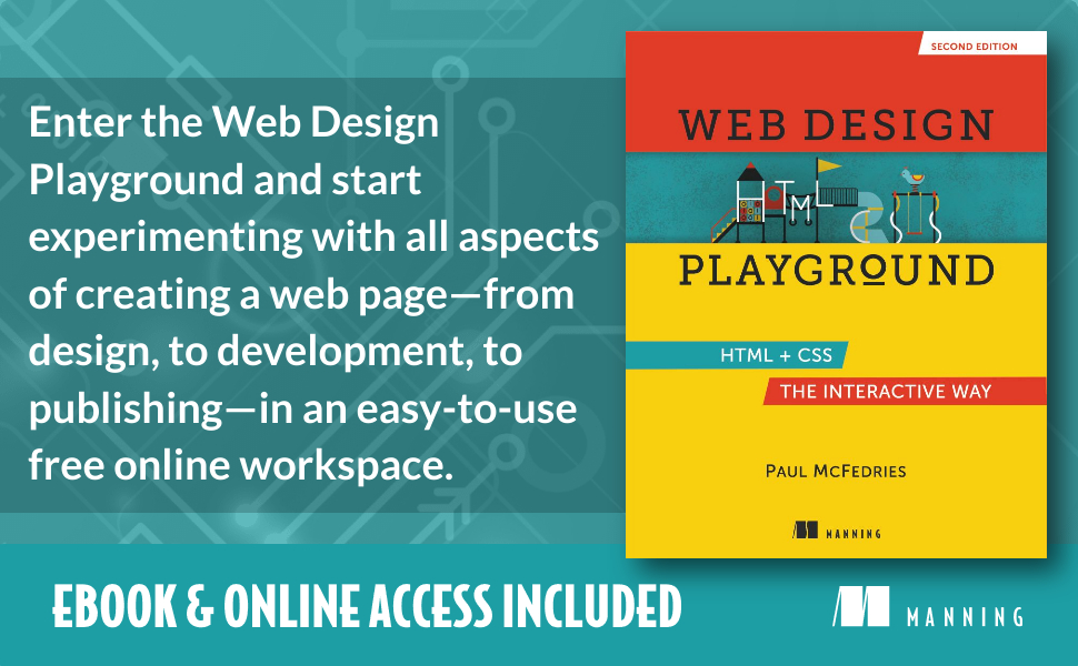 Web Design Playground, Second Edition: McFedries, Paul: 9781633438323: Amazon.com: Books
