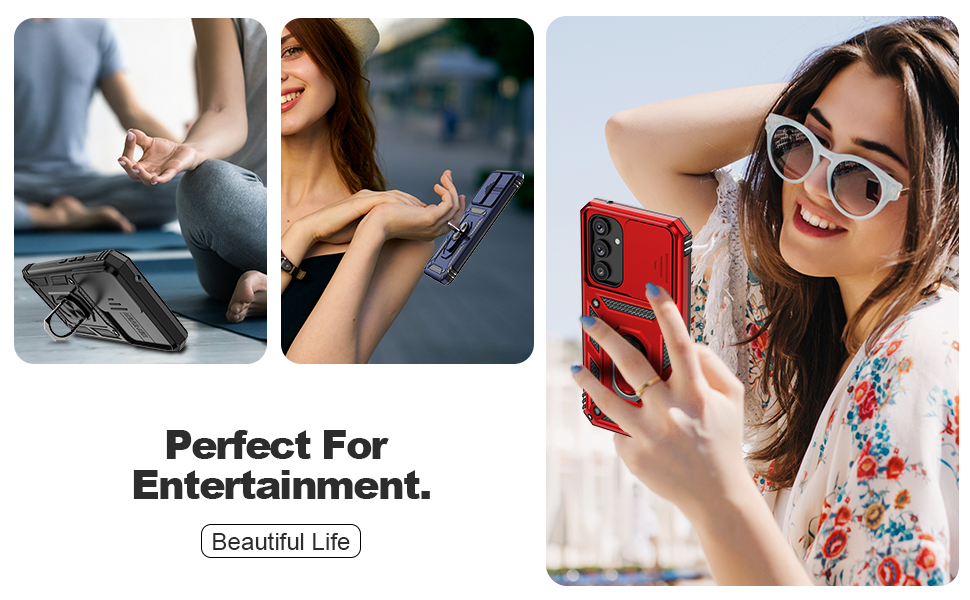 LeYi Cover per Samsung Galaxy A54 5G con 2 Pezzi Pellicola Vetro Temperato,Custodia con ...