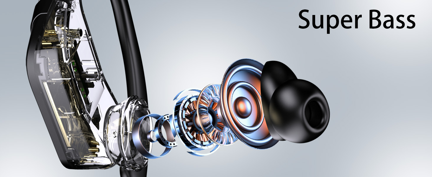 Amazon.com: JIECAN Wireless Earbuds 72H Headphones with Mic Over Ear ...