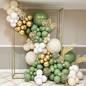 Amazon.com: Sage Green Balloon Arch Kit,134 pcs Sage Green Sand White Metallic Gold Matte White ...