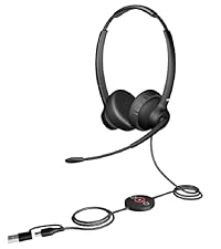 Amazon.com: Cyber Acoustics Stereo USB Headset with ENC (AC-204ENC) – Advanced Environmental ...