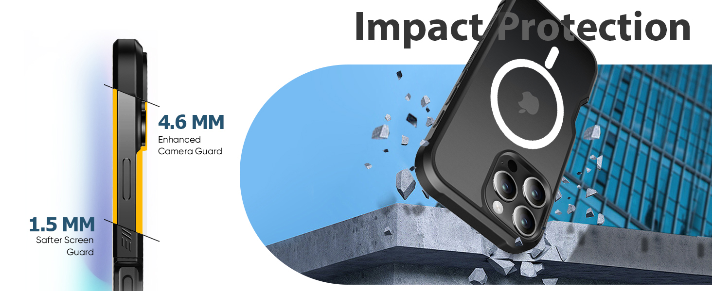 Amazon.com: BANLEA for iPhone 16 Pro Max Case, [Compatible with MagSafe] Built-in Screen ...