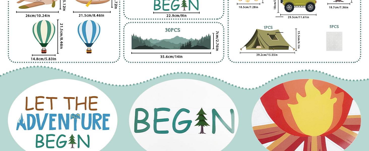 Amazon.com: Back to School Decorations, Let The Adventure Begin ...