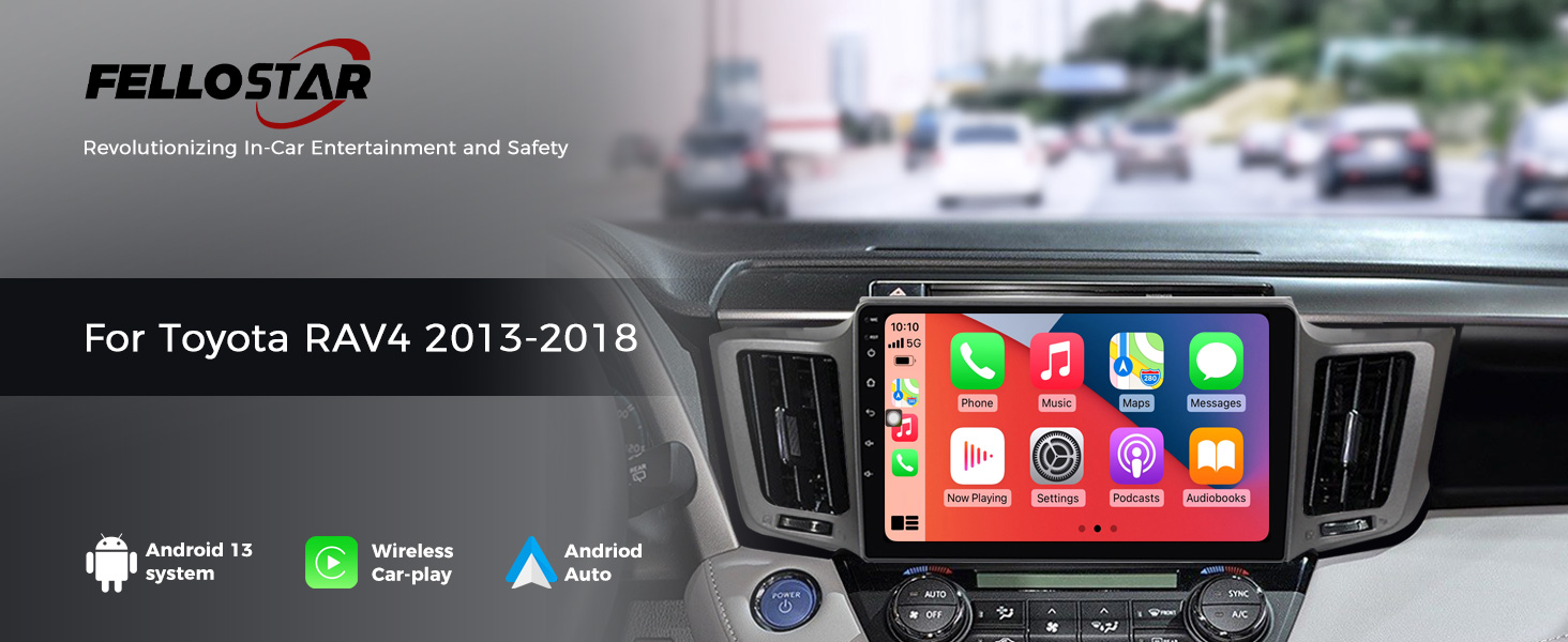 Amazon.com: FELLOSTAR Car Stereo Replacement for 2013-2018 Toyota Rav4(Low Configuration) Radio ...