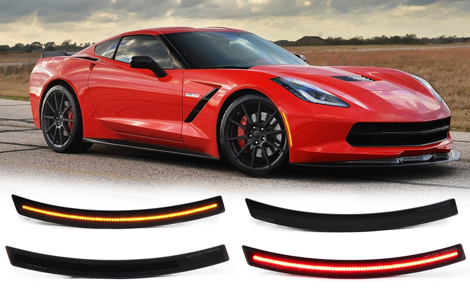Amazon.com: FetonAuto C7 LED Side Marker Lights for Chevy Corvette C7 ...