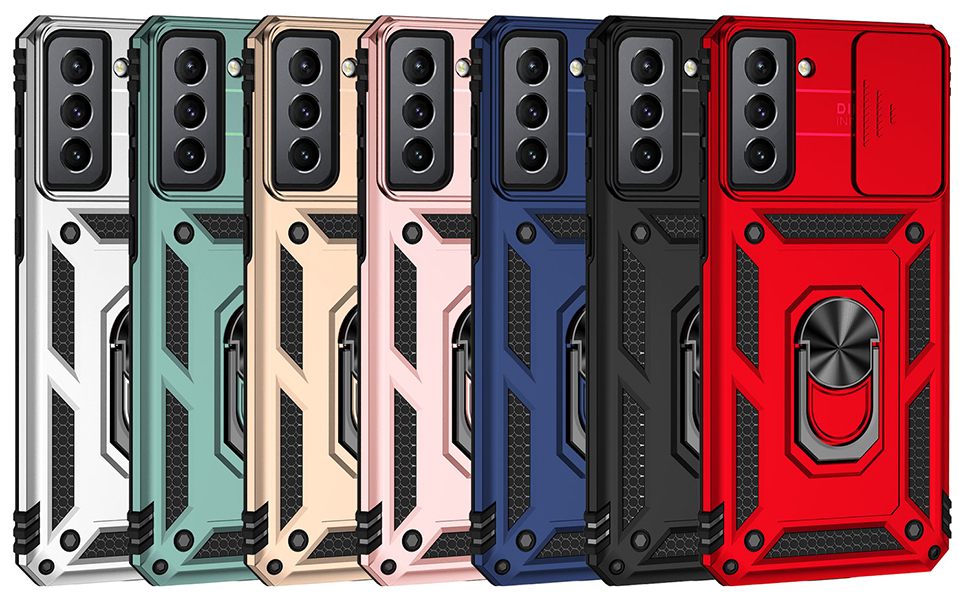 Amazon.com: for Samsung Galaxy S21 Plus Case with Camera Lens Cover HD Screen Protector ...