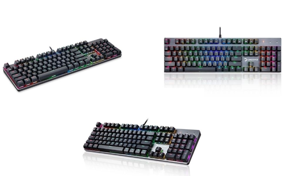Amazon.com: GamePower Ogre RGB Mechanical Gaming Keyboard, 104 Full ...