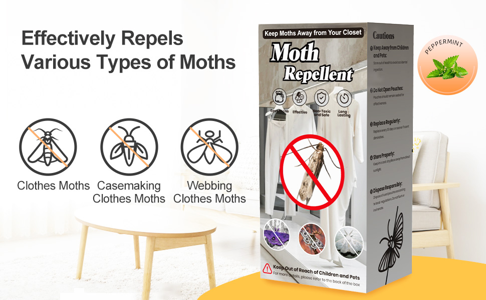 Amazon.com : 15 Pack Moth Repellent for Closets Made with Plant-Based Ingredients, Effective ...
