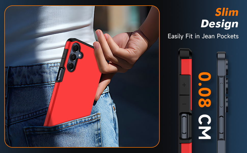 Amazon.com: Huness for Samsung Galaxy A16 5G Phone Case, Heavy-Duty Ultra-Thin Dual-Layer ...