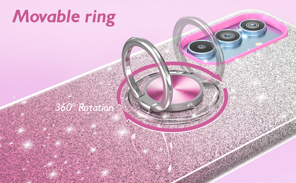 Amazon.com: KSWOUS for Samsung Galaxy A15 Case with Screen Protector [2 Pack], Glitter Sparkly ...