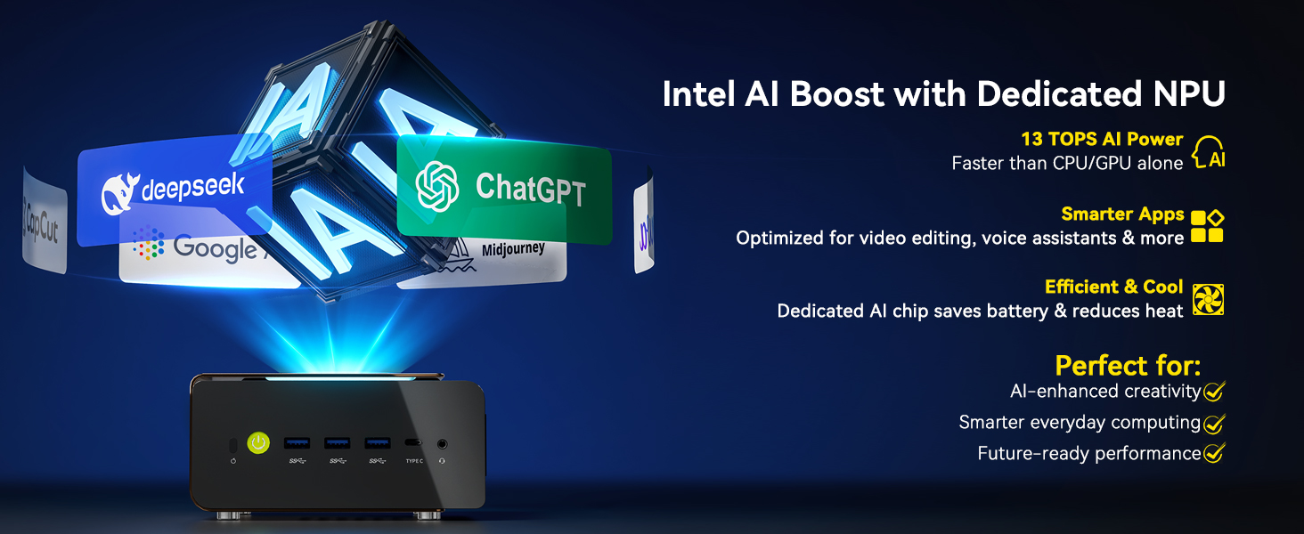 Amazon.com: GMKtec EVO-T1 AI Mini PC Workstation Ultra 9 285H (up to 5.4GHz) Mini Gaming ...