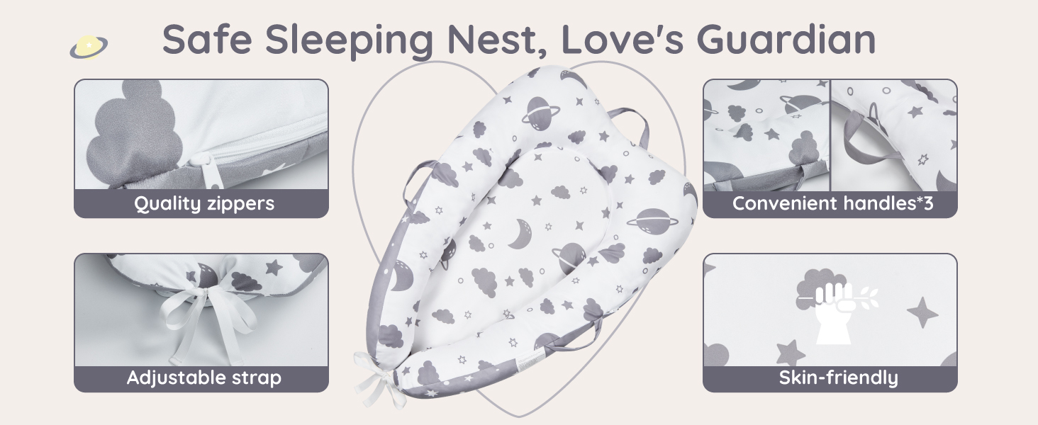 Amazon.com : Baby Lounger -Lilian&Gema Infant Lounger for Newborn 0-24 ...