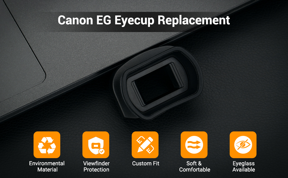 Amazon.com : Kiwifotos Long Soft Viewfinder Eyecup Eyepiece for Canon EOS 5D Mark IV 5D Mark III ...