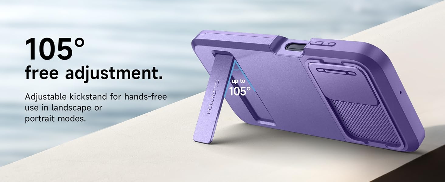 Amazon.com: SURITCH for Samsung Galaxy A15 Case with Magnetic Camera Slide Cover & Adjustable ...