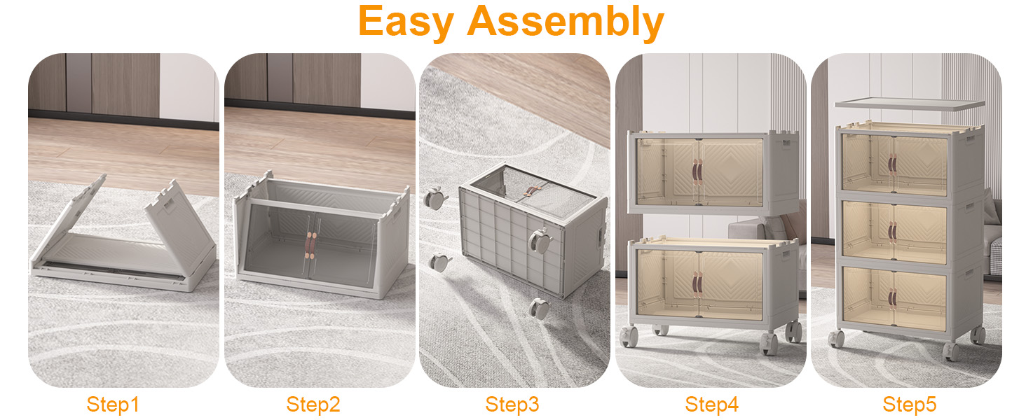 Amazon.com - UAMFURI Extra Large Stackable Storage Bins with Lids ...