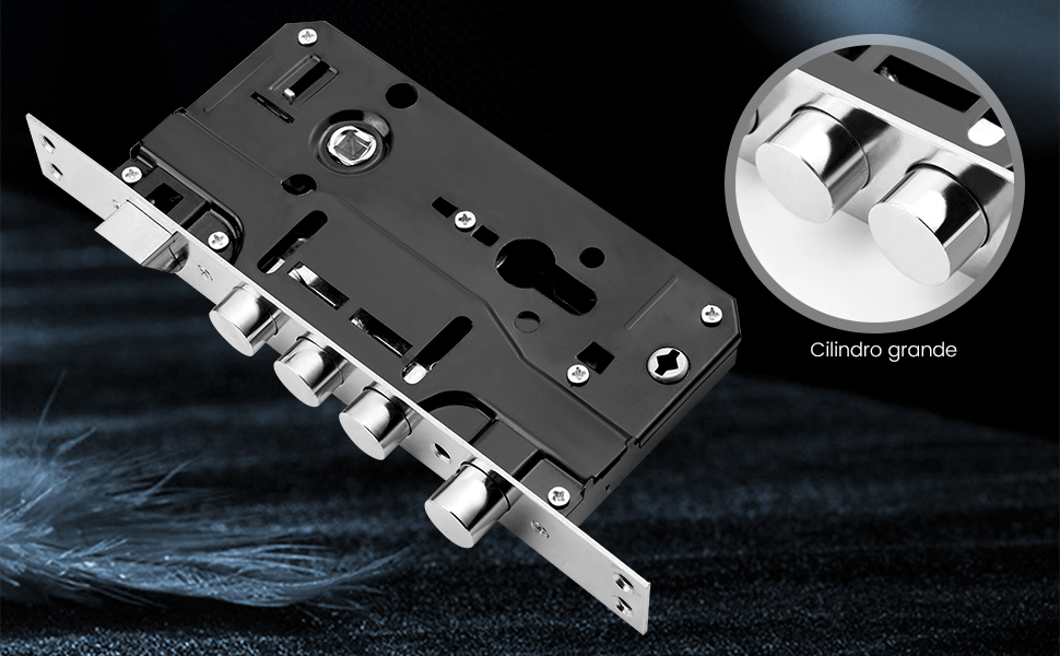 TXG Residence Chapa Alta Seguridad para Puerta Principal con 5 LLaves de Seguridad puntos ...