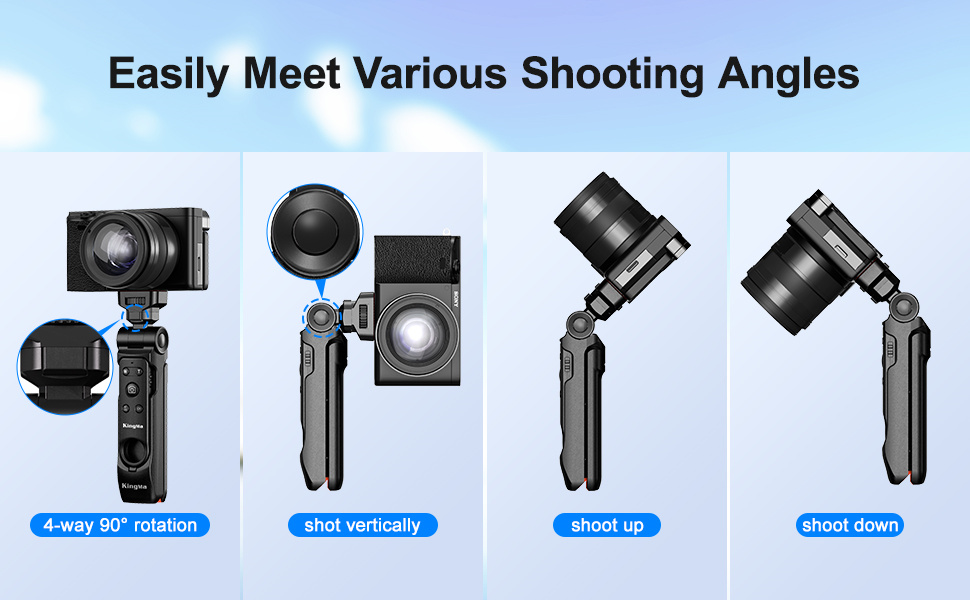 Amazon.com : King Ma Camera Mini Tripod with Remote Handle Camera Tripods Small Camera Holder ...