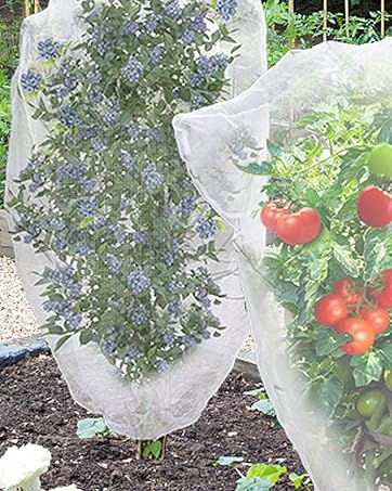 Amazon.com : 2 Pack Fruit Tree Thickened Netting Cover with Zipper & Drawstring Tree Garden ...