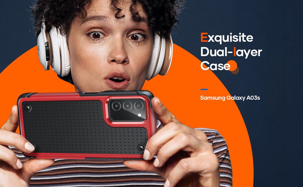 Amazon.com: LeYi for Galaxy A03S Phone Case, Samsung AO3S Phone Case with [2 Pack] Screen ...