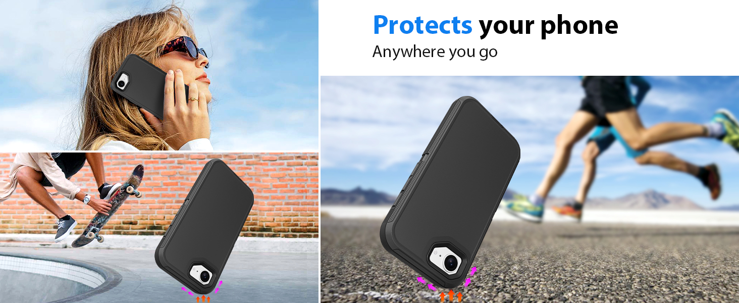 Amazon.com: Jelanry Case for iPhone 16e 2025, Heavy Duty & Rugged Dual-Layer with USB C Port ...