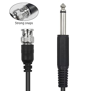 Amazon | Poyiccot BNC変換ケーブル 、BNC to 6.35mm オーディオケーブル、6.35mm モノラルTSプラグ 双方向 同軸ケーブル CCTV DVRカメラアンテナ ...