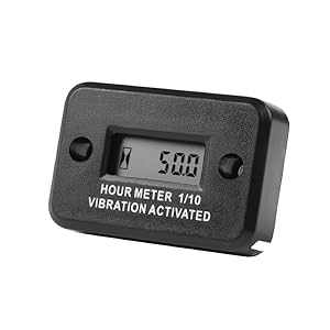 Amazon.com: Runleader Digital Wireless Vibration Activated Hour Meter,TOT Hours Record ...
