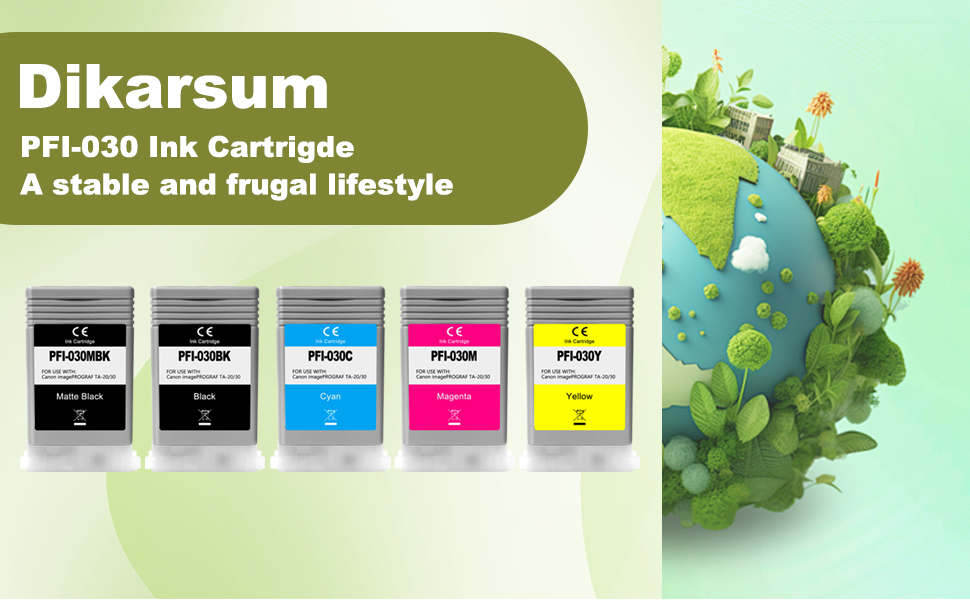 Amazon.com: Dikarsum PFI 030 PFI-030 Ink Cartridge Compatible PFI-030MBK PFI-030BK PFI-030C PFI ...